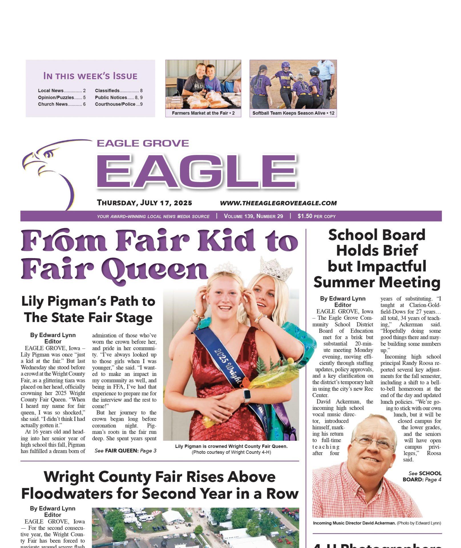 July 17, 2025 - Eagle Grove Eagle