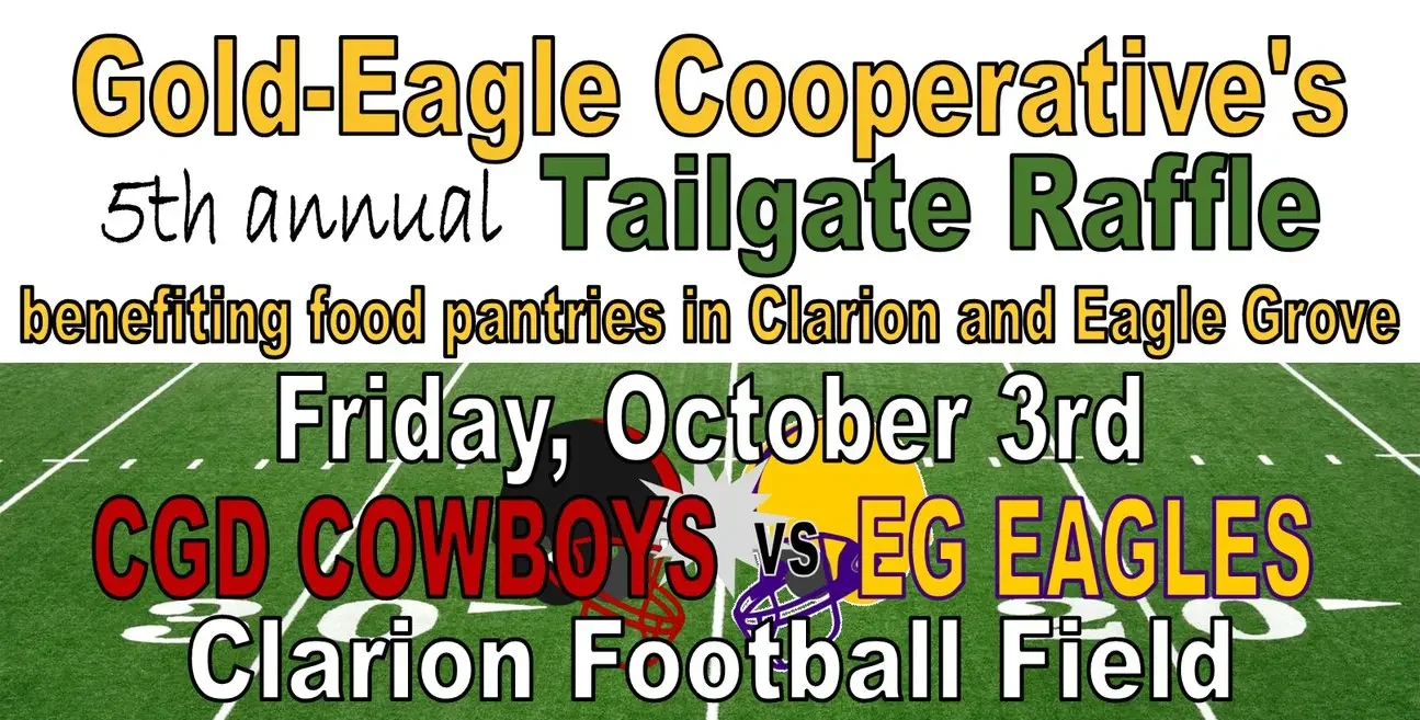 Gold-Eagle Tailgate Raffle Tickets On Sale Now - Eagle Grove Eagle
